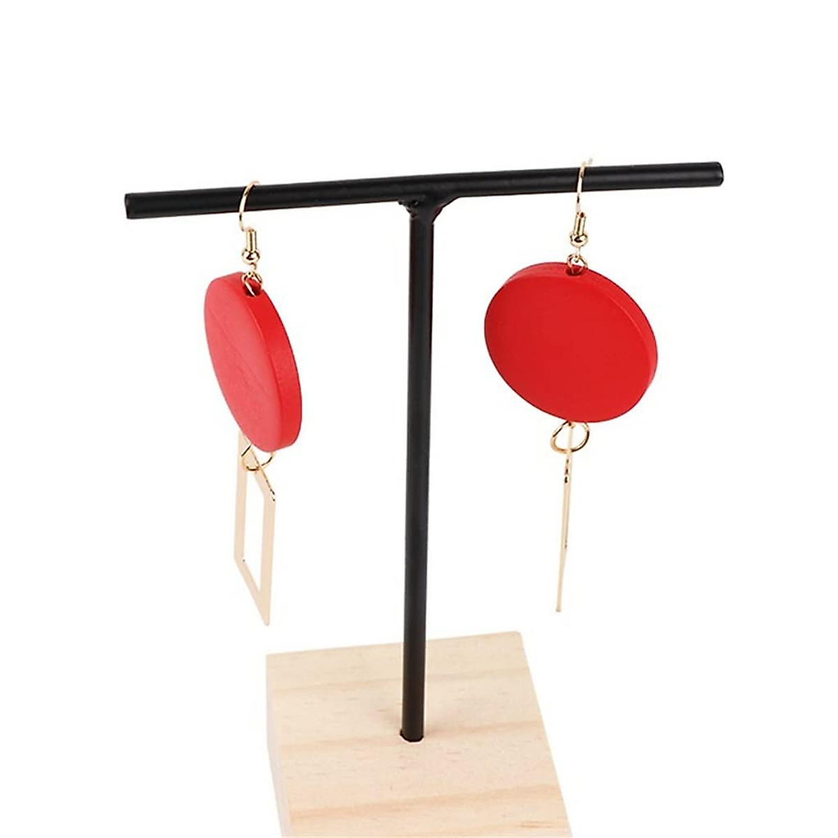 Jewelry Box 2Pcs T Bar Earring Display Stand Earring Holder Jewelry Tower Holder for Retail Show Tabletop for Women Travel Storage (Color : A Size : 2PCS)