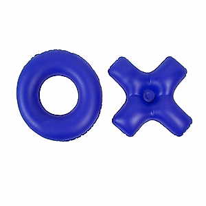 Poolmaster Tic Tac Toe Game Orange/Blue (Reversible)