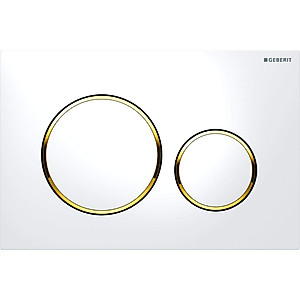 Geberit 115.882.KK.1 act pl Sigma20 dual pl w/gold-plated/w
