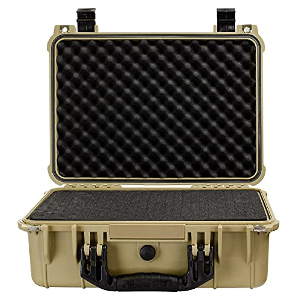 Eylar Standard 16" Gear, Equipment, Hard Camera Case Waterproof with Foam TSA Standards (Tan)