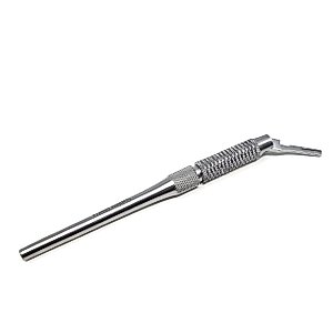 Premium Quality Scalpel Handle, Stainless Steel Lightweight Knife Handle for Laboratory Hospital Home Use - Durable Blade Handle for Craft, DIY Hobby Projects, Carving (Adjustable #3)