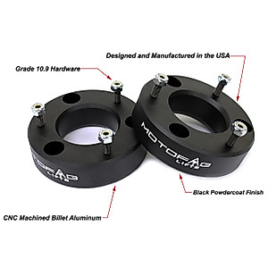 MotoFab Lifts F15-2.5 - 2.5 inch Front Leveling Lift Kit That is compatible with F150
