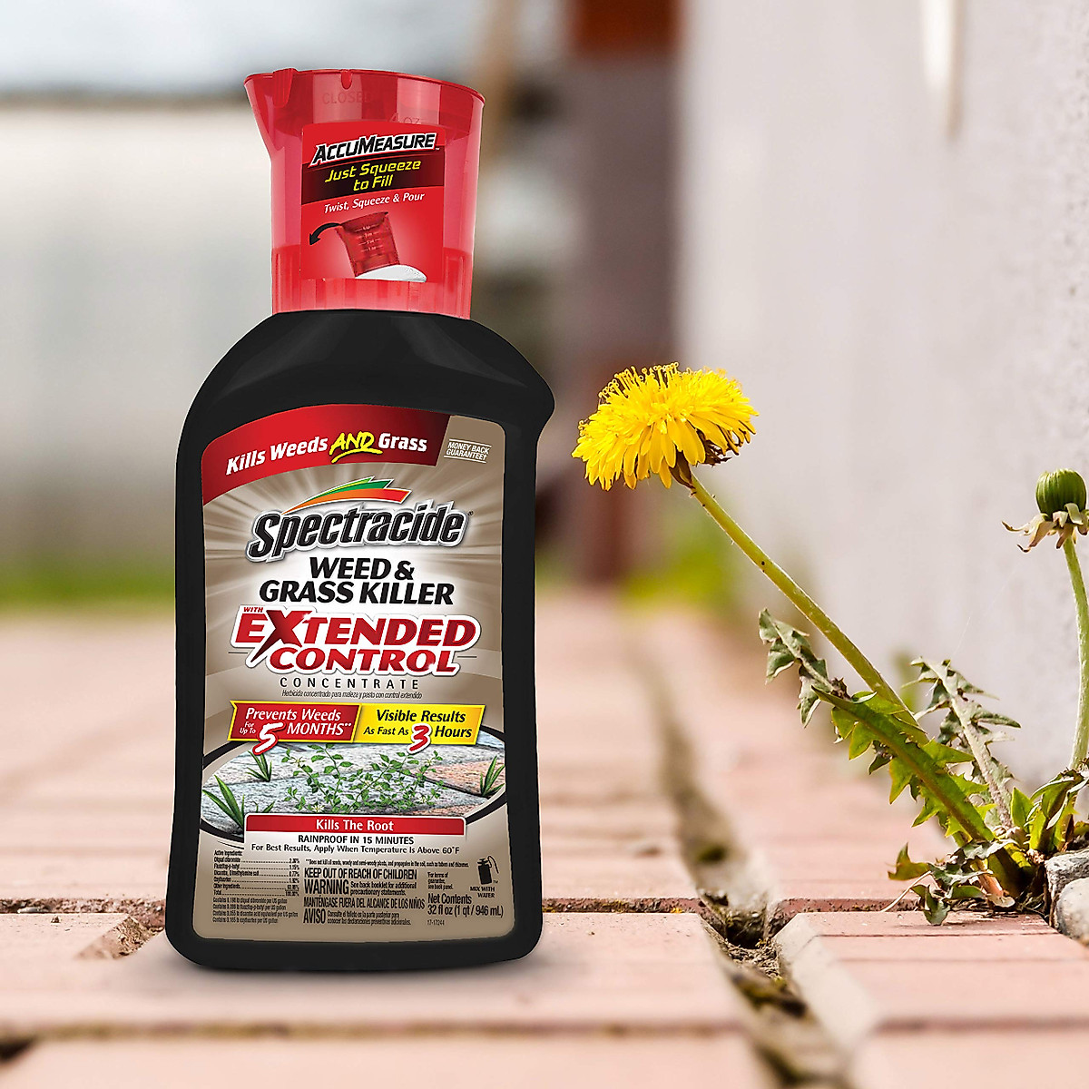 Spectracide Weed and Grass Killer with Extended Control Concentrate, 32 Ounces, with Accumeasure System