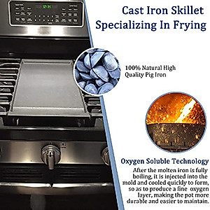 UPGRADED WB31X24738 Griddle Replacement for ge Appliance Gas Range Part,WB31X24998 Gas Stove Top Griddle Compatible With ge Gas Stove Top Parts, Free Standing Range Center Griddle Flat Top Pan