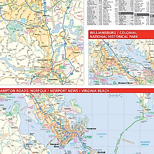 Rand McNally Easy to Fold: Virginia State Laminated Map