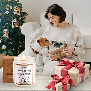 AWDK Mom Gifts Gifts for Women- Gifts for mom Funny Dog Mom Happy Mothers Day Gift for Dog Lovers Best Friends Girlfriend Sisters Female Coworker Relaxing Presents Lavender Scented Candle