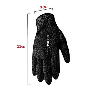 Diving Gloves,Wetsuit Gloves Men Women Watersports Diving Boating Surfing Neoprene Diving Snorkeling Kayaking Five Finger Gloves Scuba Gloves Diving Suit Snorkeling Gloves Keep Warmer