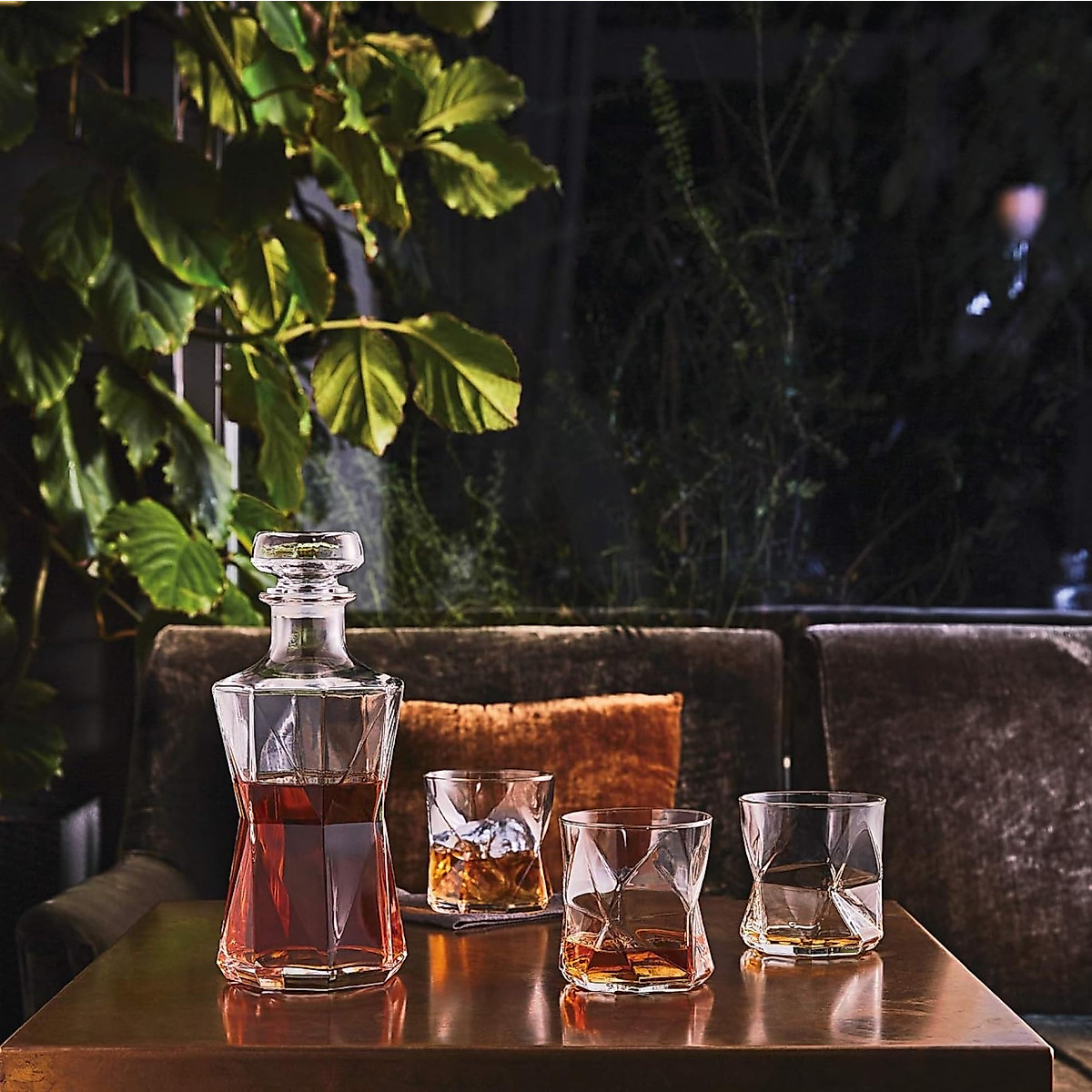 Bormioli Rocco Cassiopea Double Old Fashioned Glass, Set of 4