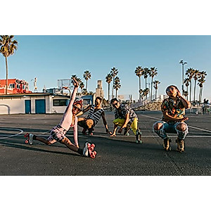 Youth Roller Skates Adults Quad Rink Skate Speed Skate Boots for Indoor/Outdoor Black 40