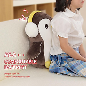 MMguai 16" Cute Big Penguin Plush Soft Body Pillow Plushies, Large Penguin Stuffed Animals Toy Room Decor, Gift for Girls and Boy Halloween, Christmas, Thanksgiving, Birthdays