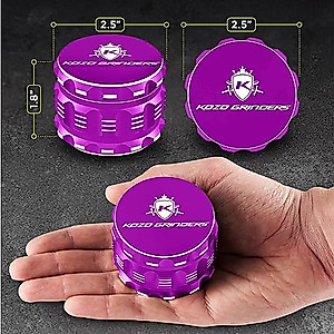 Kozo Spice Grinder (2.5",Purple)