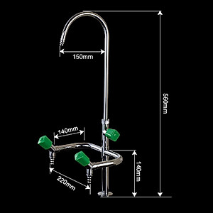 BBGS 3-nozzles Lab Faucets, High Arc Single Handle Sink Faucet for Kitchen Sink Stainless Steel Bar Commercial Laboratory Tap