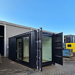 Custom 20ft Studio Window House Room Kitchen Bathroom Garden Shed Gym Cabin Trailer Van Rent Bar Vacation Glass Bnb Office Luxury Party Holiday Doors Fishing Home