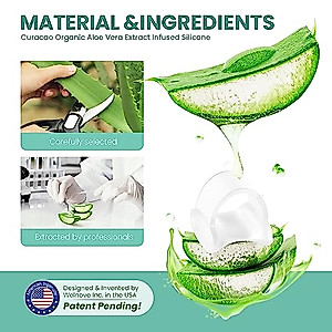 Welnove Gel Toe Separator, 12 Pack Pinky Toe Spacers, Aloe Vera Extract Infused Silicone Little Toe Spacers, Bunion Corrector, Bunion Cushions Pads for Preventing Rubbing & Relieve Pressure