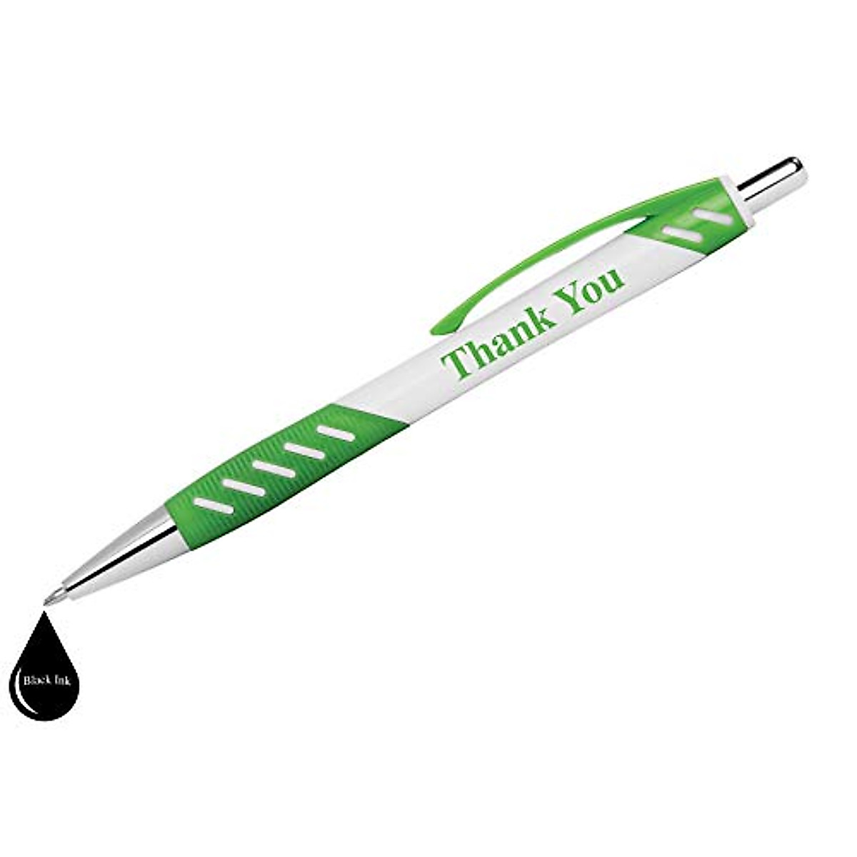"Thank You" Gift Pens with gripper for Events, Parties, Employee Appreciation & More (25 Pack)