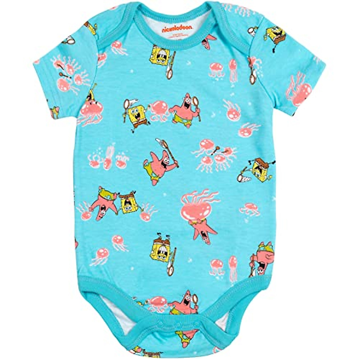 SpongeBob SquarePants Squidward Plankton Patrick Baby Boys 5 Pack Bodysuit 3-6 Months