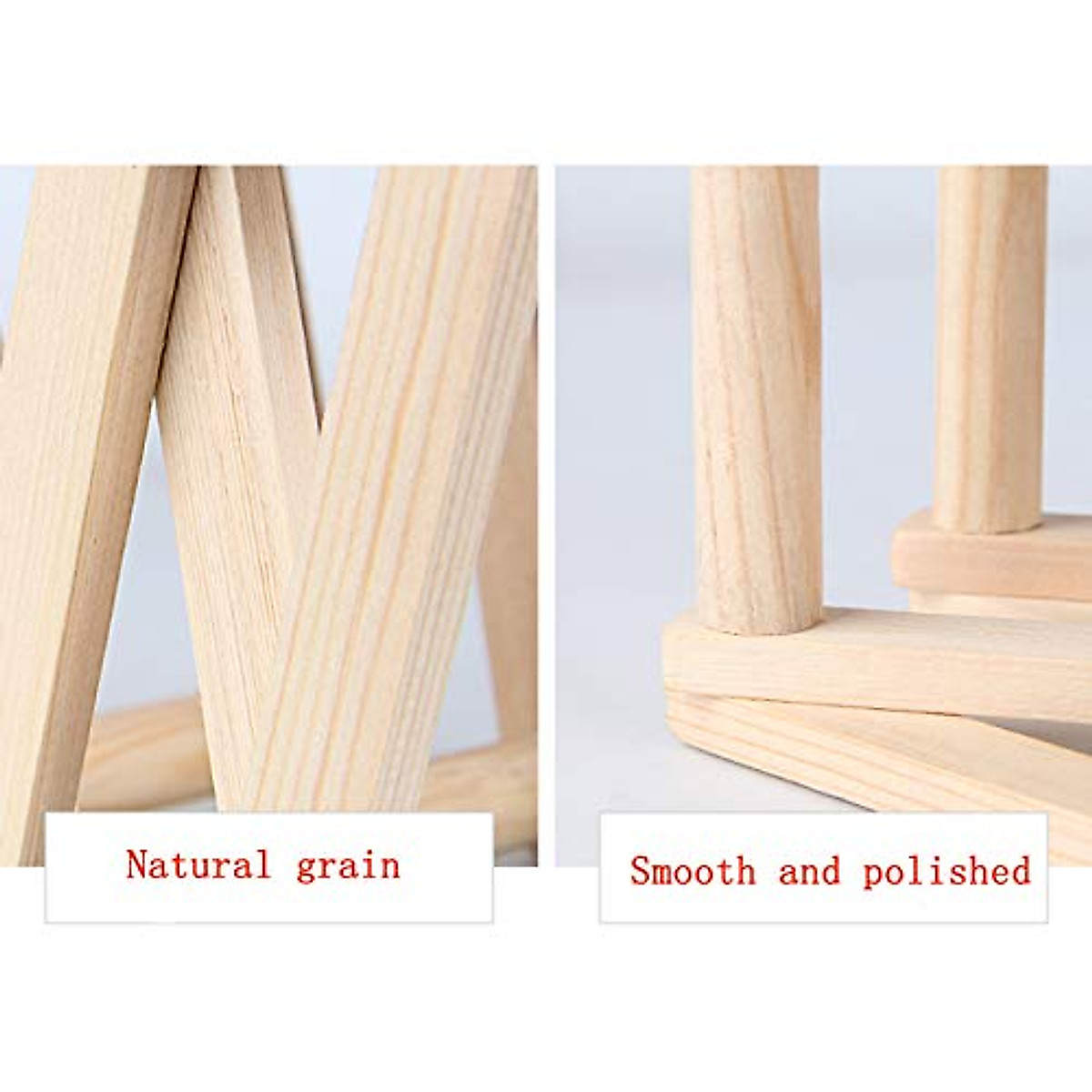 TURMZPY Wood and Brass Collapsible Accordion Wine Rack Table Decor 5 Bottle