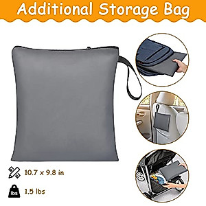 Car Seat Travel Bag Fits Chicco KeyFit 30, UPPAbaby MESA, Nuna Pipa Lite, Padded Infant Gate Check Bag for Air Travel, Durable Carrier Bag with side pocket and Protective Feet, Extra Storage Bag