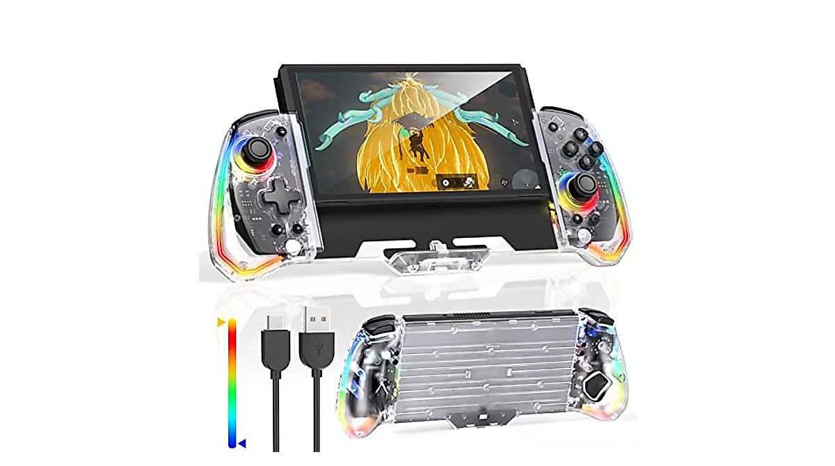 Ergonomic Switch Controller with RGB & Turbo Features