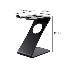 1 Piece Shaving Razor Brush Holder Stand Acrylic Shaving Razor Brush Holder Shaving Brush Stand for Razor Storage Men's Shaving Tool, Black