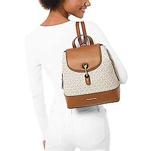 MICHAEL Michael Kors Raven Medium Backpack Vanilla/Acorn One Size