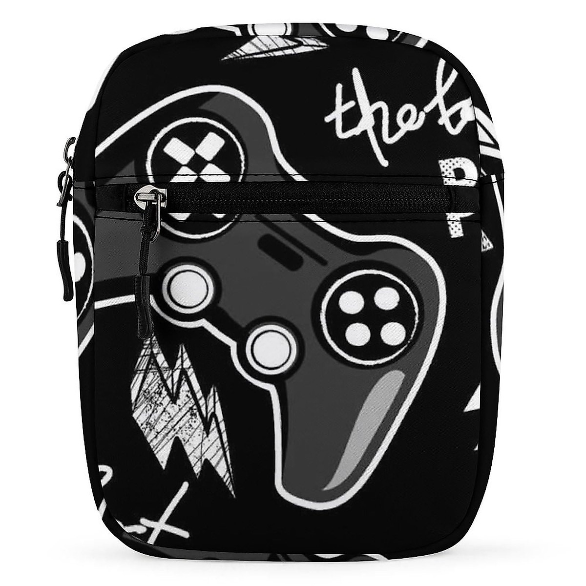 Gamepads Seamless Adjustable Fanny Waist Pack Pouch, Waterproof Crossbody Runners Bag Wallet for Gym Hiking Fitness Women Men 6.1 x 2.2 x 7.9 inch