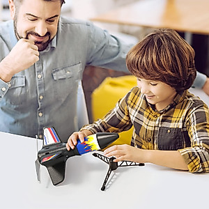 lakebyin Rocket Launcher for Kids - Electric Flying Model Rocket with Parachute Recovery - Eco-Friendly Rocket Toy with Unlimited Re-Launch - Great Birthday Gift