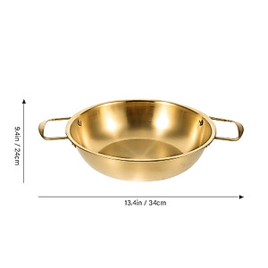 Stainless Steel Pot Pots for Cooking Ramen Cooking Pot Korean Ramen Pot Korean Stockpot Stainless Steel Noodle Pot Double Handles Pot Instant Noodle Cooker Instant Noodle Pot