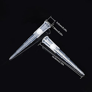 96pcs 200uL Filtering Pipette Tips - Four E's Scientific Universal Filter Pipettor Tips 200ul Racked Non-pyrogenic DNAse/RNAse Free Autoclavable 1 Rack 96 Tips