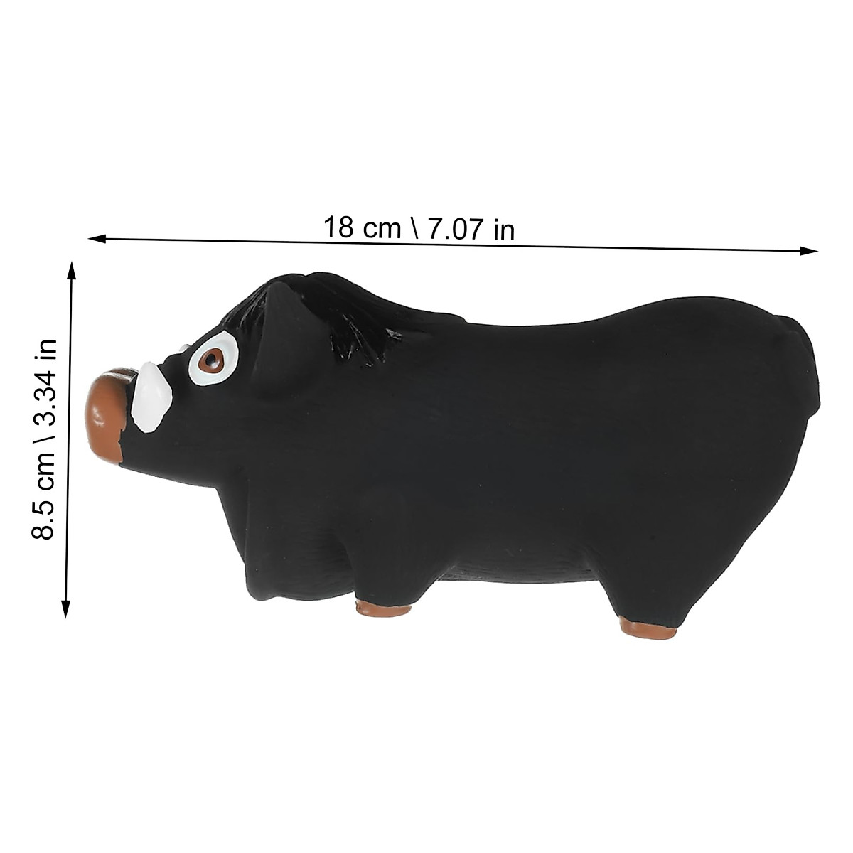 Toyvian Pig Squeaker Toy Puppy Biting Toys Dog Squeaky Toy Dog Toys Dog Squeeze Toys Puppy Interactive Toys Latex Dog Chew Toys Squeaky Toys for Small Dogs Wild Boar Pig Dog