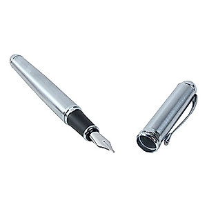 Gullor Advanced Full Silvery Mat Fountain Pen Jinhao X750 Broad 18kgp Best Metal Pen