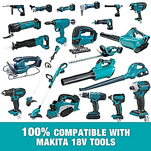 [New UPGRADER] 2Pack DSANKE 18V 6.0Ah BL1850B Battery Replacement for Makita 18V Battery BL1830 BL1850 BL1840 BL1850B-2 BL1845 BL1815 BL1820 BL1860B LXT-400 18-Volt Cordless Power Tools Batteries