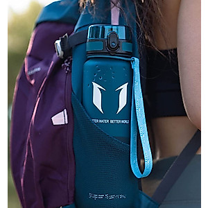 Super Sparrow Water Bottle - 17 oz - BPA & Toxic Free Tritan Water Bottles - One Touch Opening - Leak-proof Plastic Bottle - Kids Water Bottle for Office, Gym, Outdoor, Sports