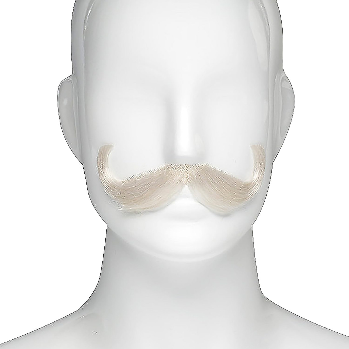 Lacey Wigs Discount Handlebar Mustache - Synthetic White