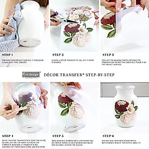 Prima Marketing Redesign Decor Transfers, Overflowing Love