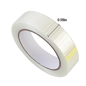 QDiShi Transparent Duct Tape, Heavy Duty Waterproof Tape, High Performance Weather Resistant Tape for Discreet Repairs and Mounting Residential Shipping Packing and Industrial Uses (1 in x 22 Yards)