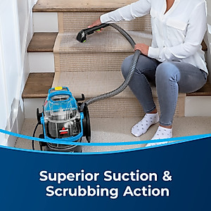 BISSELL Little Green Pro Portable Carpet & Upholstery Cleaner with Deep Stain Tool, 3" Tough Stain Tool, plus two 8 oz. trial-size Formulas, 3194