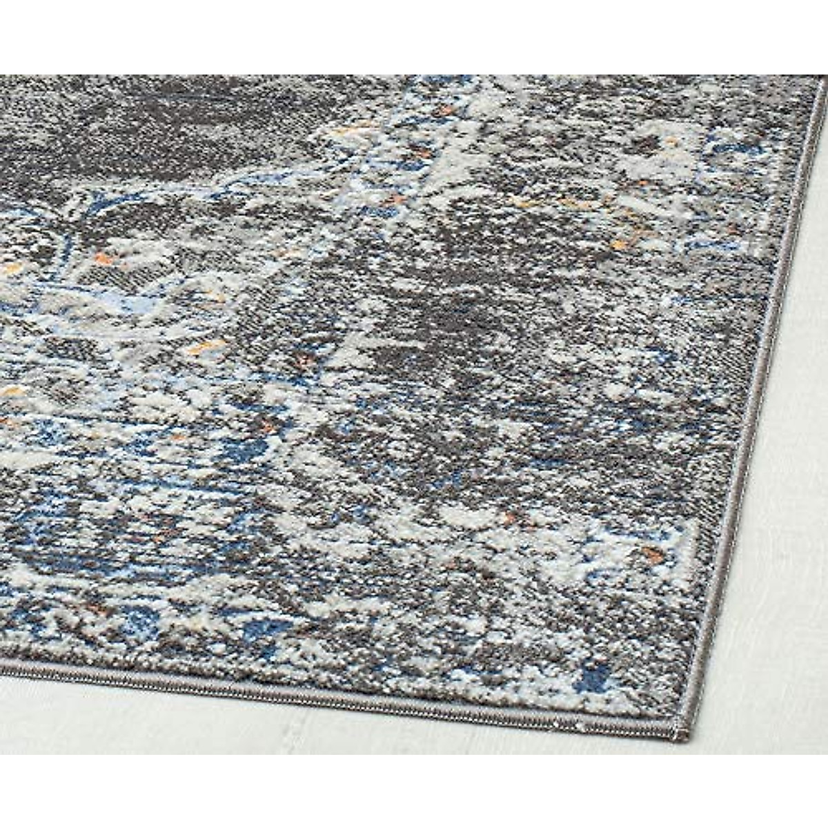 Rugs America Preston PS35A Shadow Bay Blossom Transitional Vintage Area Rug, 8'0"X10'0"