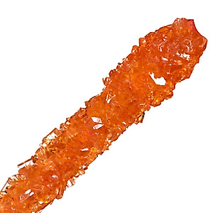 Candy Envy - Halloween Rock Candy Sugar Sticks - 10 Indiv. Wrapped - Black & Orange