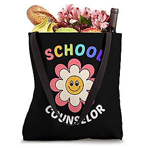School Counselor Back To School Student Teacher Hippie Retro Tote Bag