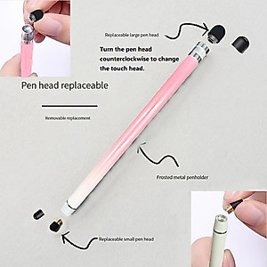 Stylus Pen for Touch Screens(5pack),10 Replaceable Tips High Precision & Sensitivity Capacitive Pens 2 in 1 for iPad iPhone Android Tablets and All Universal Touchscreen Devices