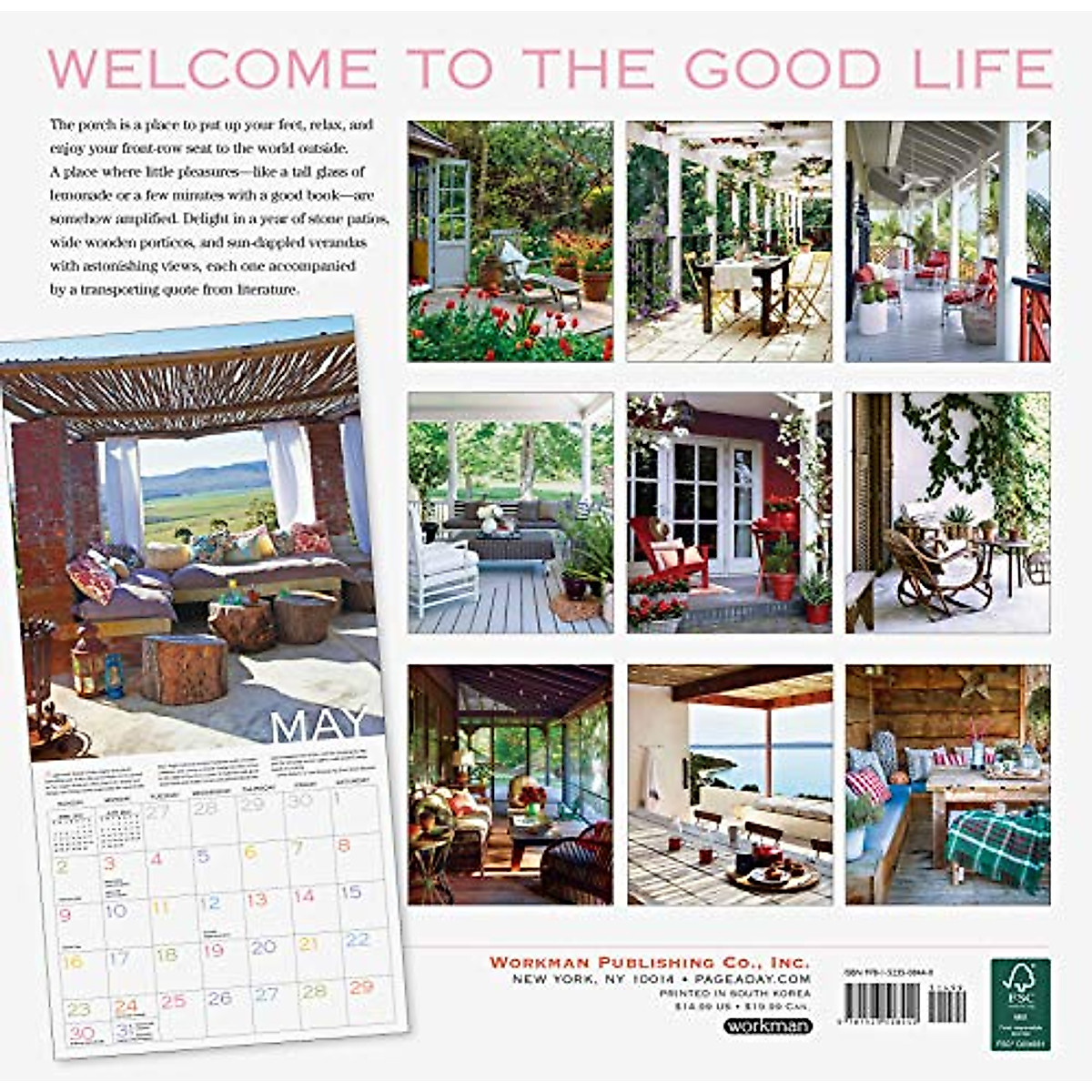 Out on the Porch Wall Calendar 2021