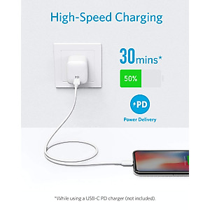 Anker USB C to Lightning Cable [3ft, 2-Pack] Powerline II for iPhone 13 13 Pro 12 Pro Max 12 11 X XS XR 8 Plus, AirPods Pro, Supports Power Delivery