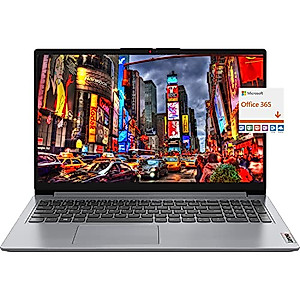 Lenovo 15.6" Laptop, IdeaPad 1, 20GB RAM, 1TB PCIe SSD, Wi-Fi 6 and Bluetooth 5.1, HDMI, SD Card Reader, 15.6" HD Anti-Glare Display, AMD Athlon Dual-core Processor, Windows 11 Home in S Mode