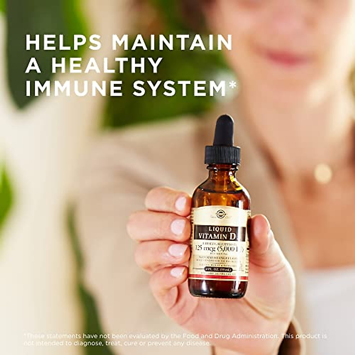 Solgar Liquid Vitamin D3 125 mcg (5,000 IU) - 2 fl oz, Pack of 2 - Natural Orange Flavor - Helps Maintain Healthy Bones & Teeth - Immune System Support - Gluten & Dairy Free - 118 Total Servings