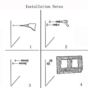 PIBM Stylish Simplicity Shelf Wall Mounted Floating Rack Shelves Wooden Bookshelf Solid Bedroom Living Room Kitchen Simple,2/3 Grid,2 Sizes, Wood , 60x19.5x41cm