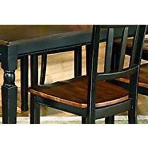 Signature Design by Ashley Owingsville Rustic Farmhouse Dining Room Table, Black & Brown