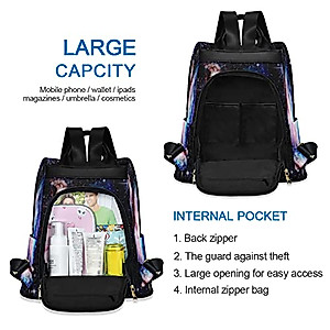 ALAZA Deep Space Nebula Star Women Backpack Anti Theft Back Pack Shoulder Fashion Bag Purse