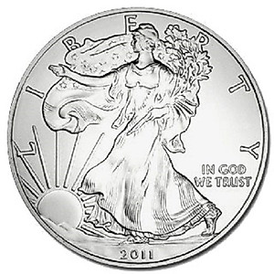 2011 - American Silver Eagle .999 Fine Silver with Our Certificate of Authenticity Dollar Uncirculated US Mint