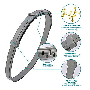 Flea and Tick Collar for Dogs,Flea and Tick Treatment and Prevention for Dogs up to 8 Month,One Size Fits All,100% Natural Ingredients, Waterproof,Include Tick Removal Tools,2 Pack